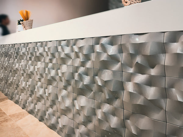 3D wall tiles at Kuwait International Airport: Evolved concrete – FLOAT